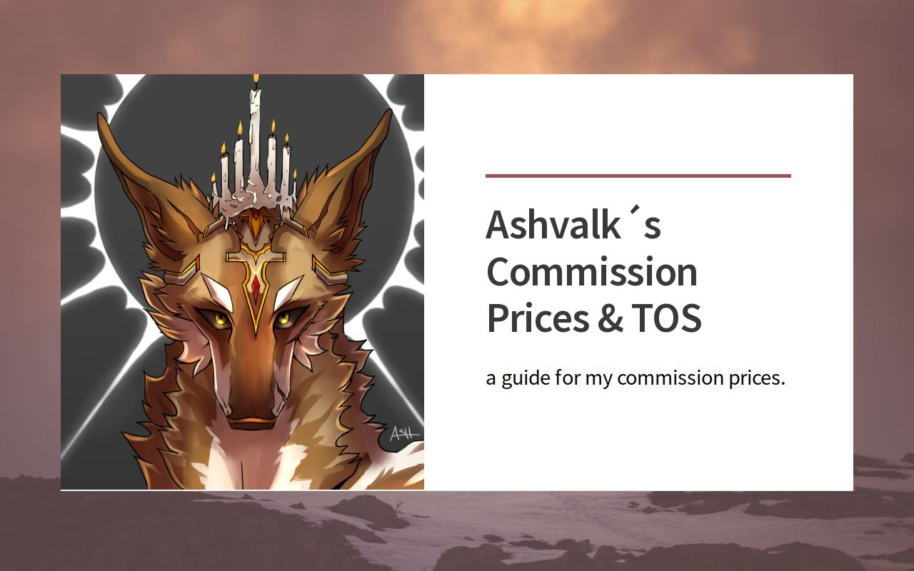 Ashvalk Commission Prices